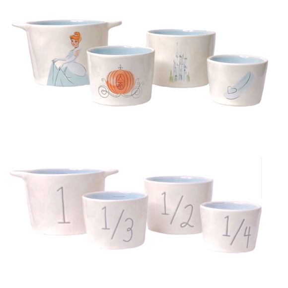 Disney | Kitchen | Rae Dunn X Disney Nwt Cinderella Princess Set Of 4 ...
